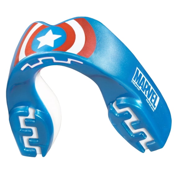 Marvel Captain America Metallic Sports Mouthguard Dual Layer Premium ...