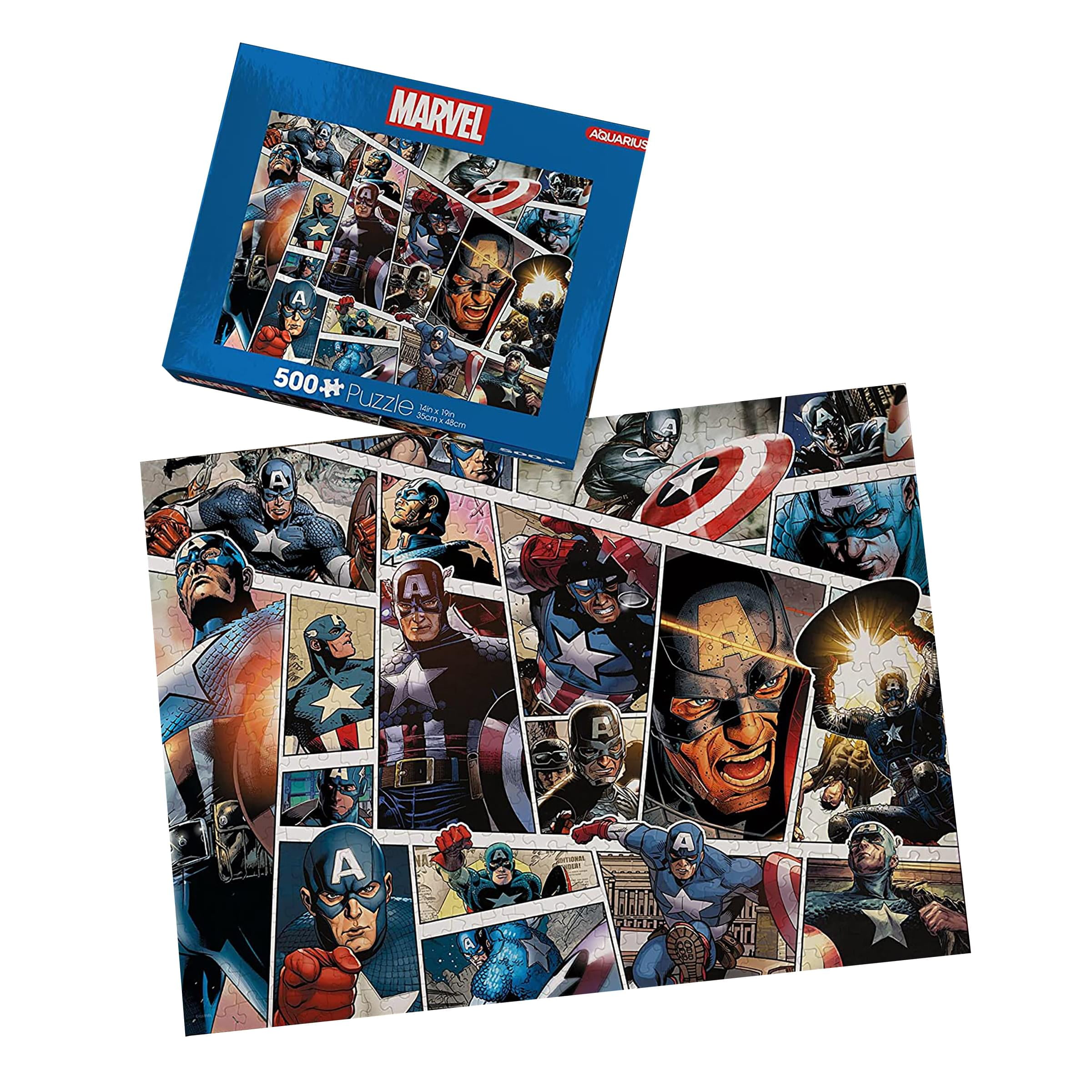 Marvel Captain America Panels 500 Piece Jigsaw Puzzle - Walmart.com