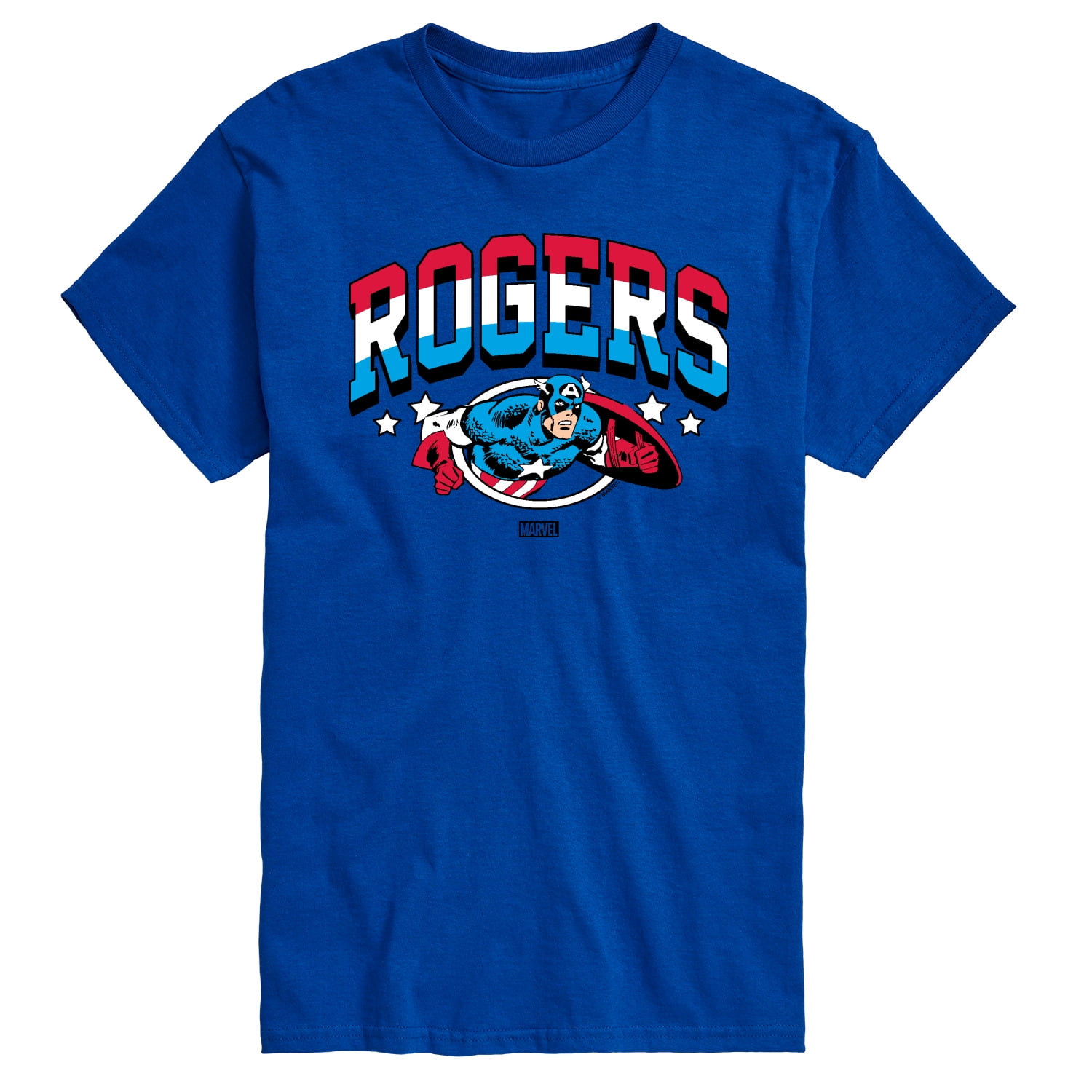 Marvel Captain America - Rogers - Men's Short Sleeve Graphic Tee ...