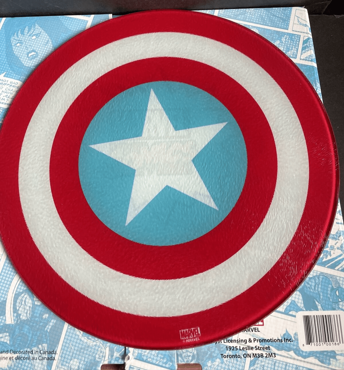 Katalyst Marvel Captain America Round Tempered Glass Cutting Board, 12 ...