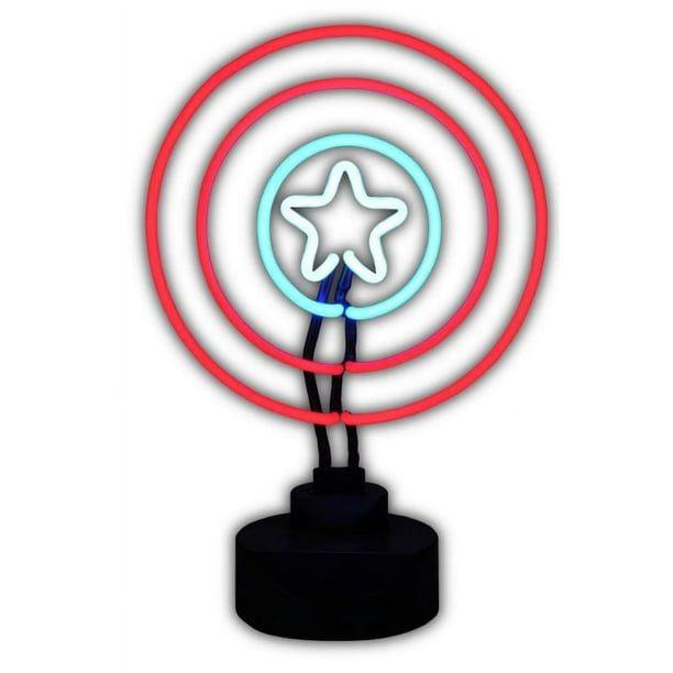 Marvel Captain America Shield Neon Sign - Walmart Business Supplies