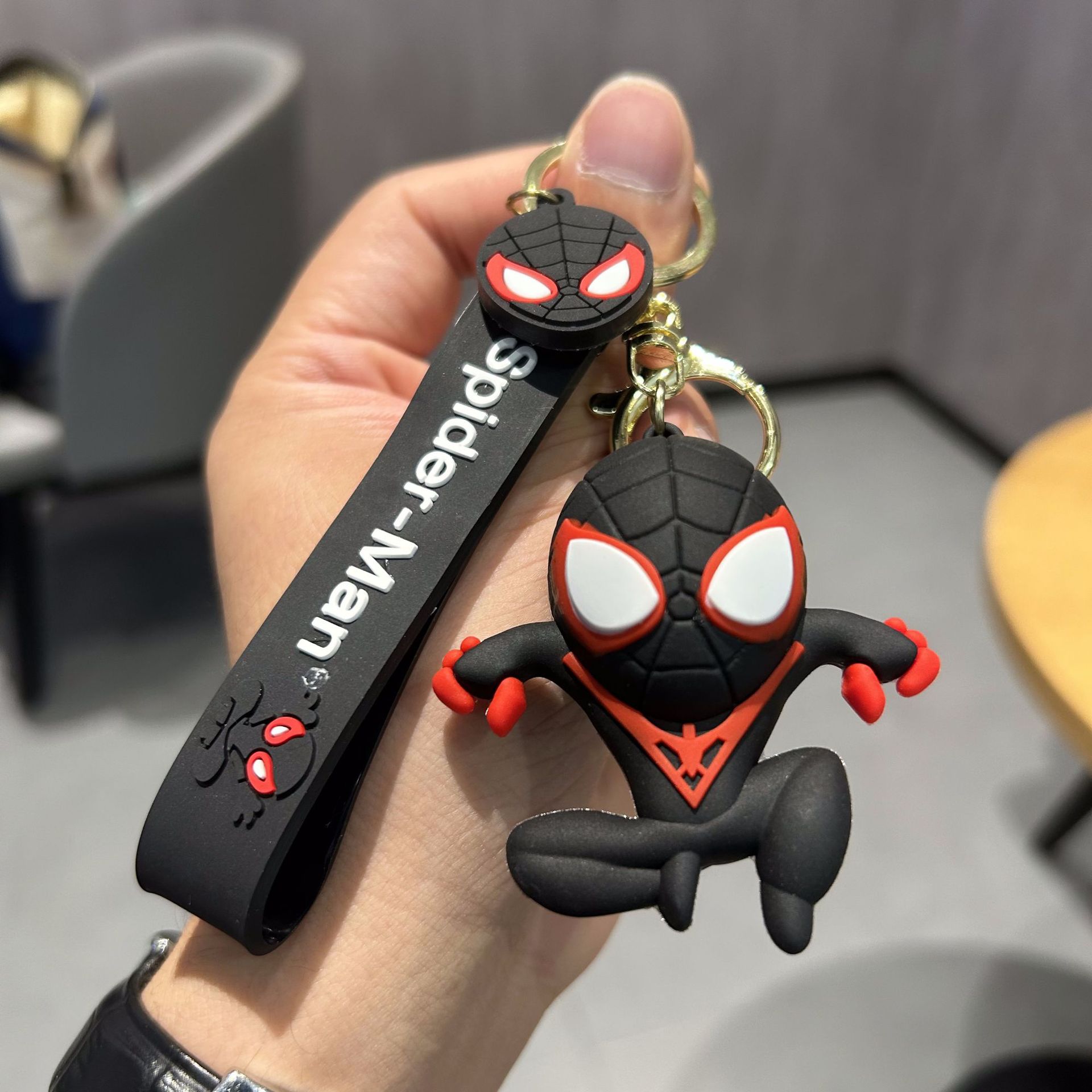 Marvel Captain America Spider-Man Iron Man Keychain Avengers Figure ...