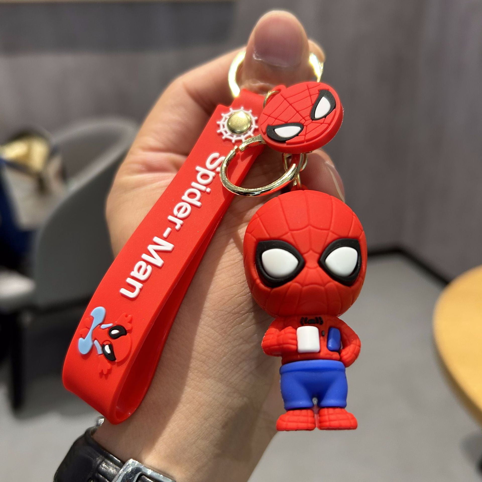Marvel Captain America Spider-Man Iron Man Keychain Avengers Figure ...
