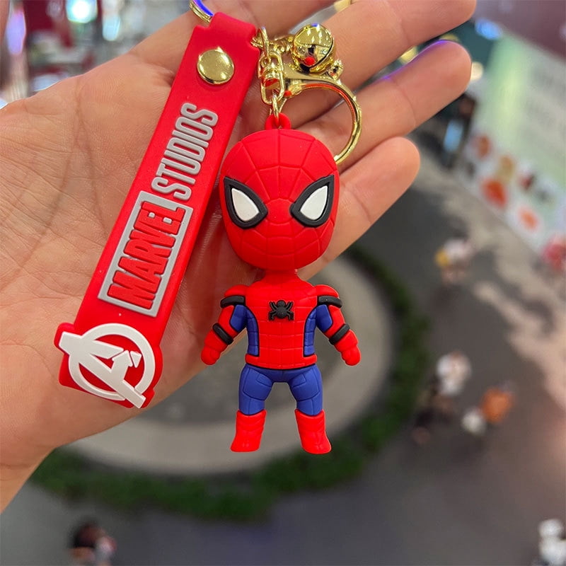 Marvel Captain America Spider-Man Iron Man Keychain Avengers Figure ...