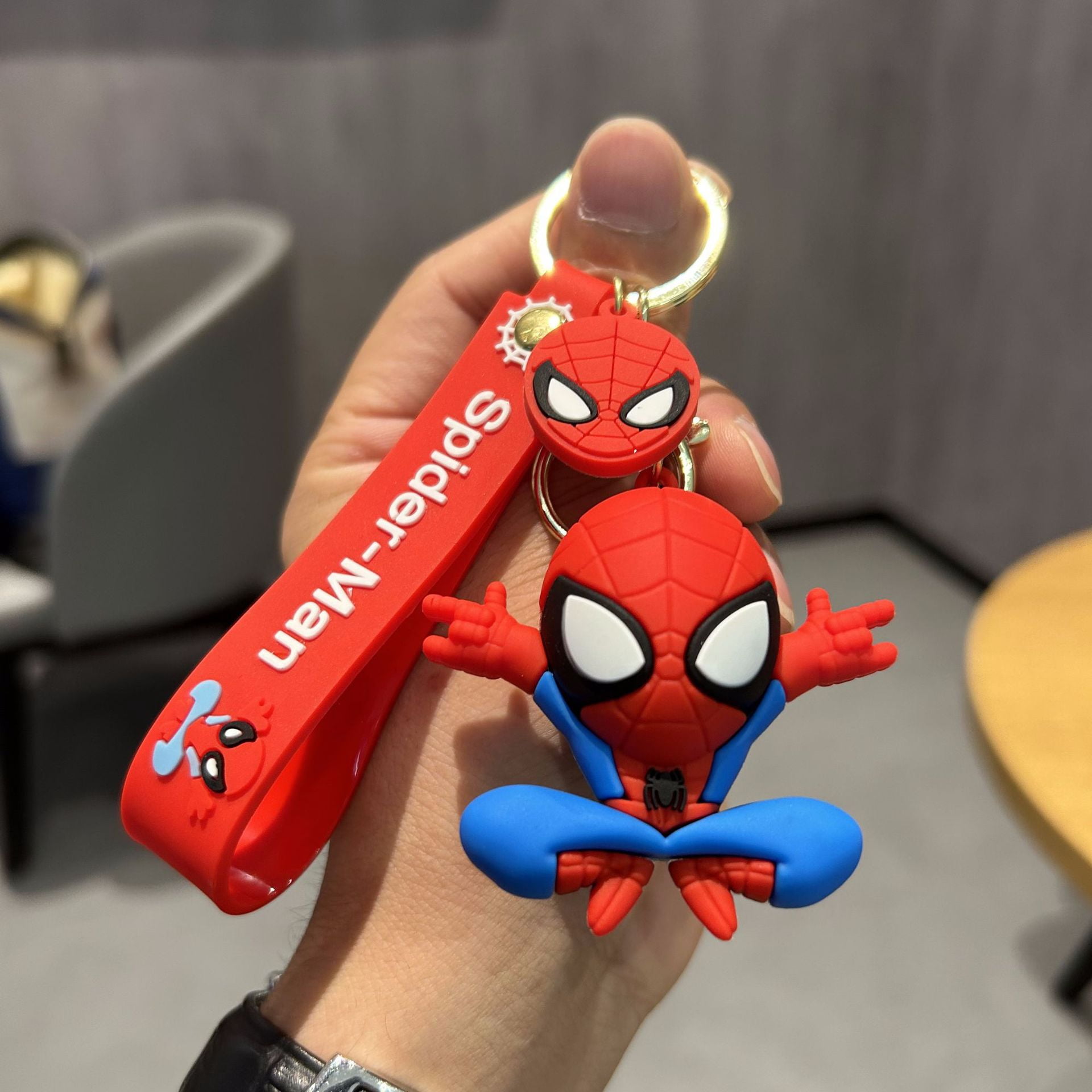 Marvel Captain America Spider-Man Iron Man Keychain Avengers Figure ...