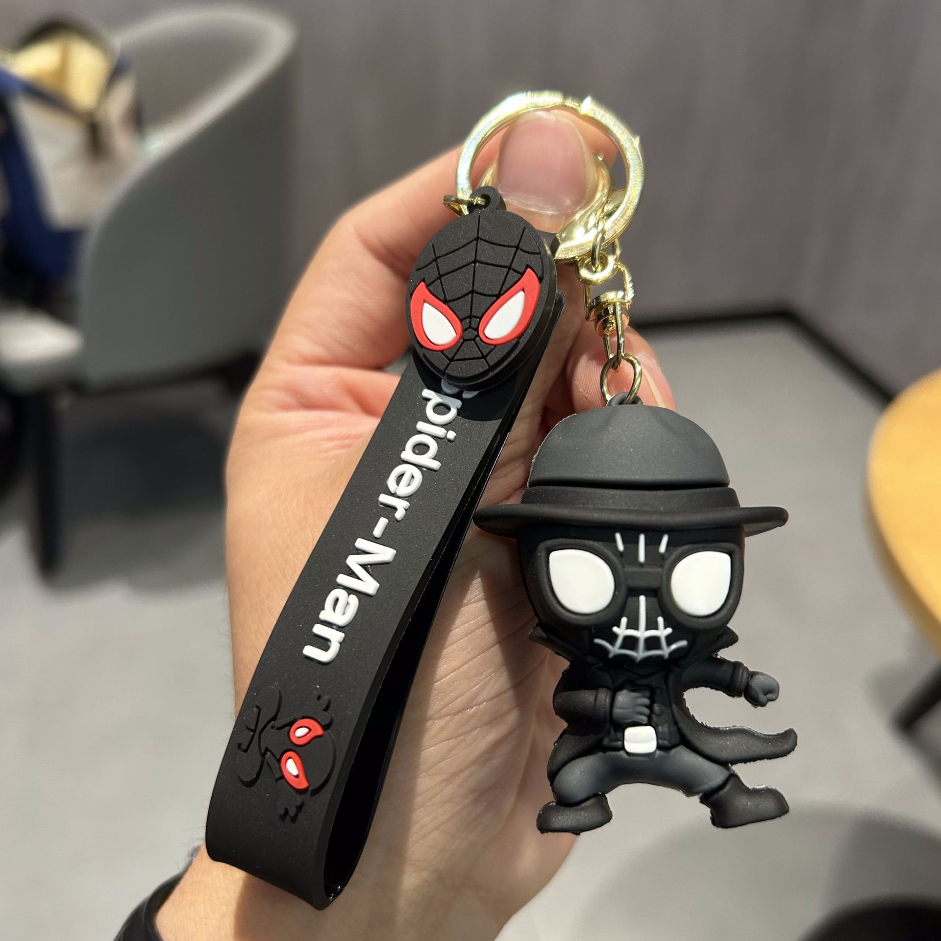 Marvel Captain America Spider-Man Iron Man Keychain Avengers Figure ...