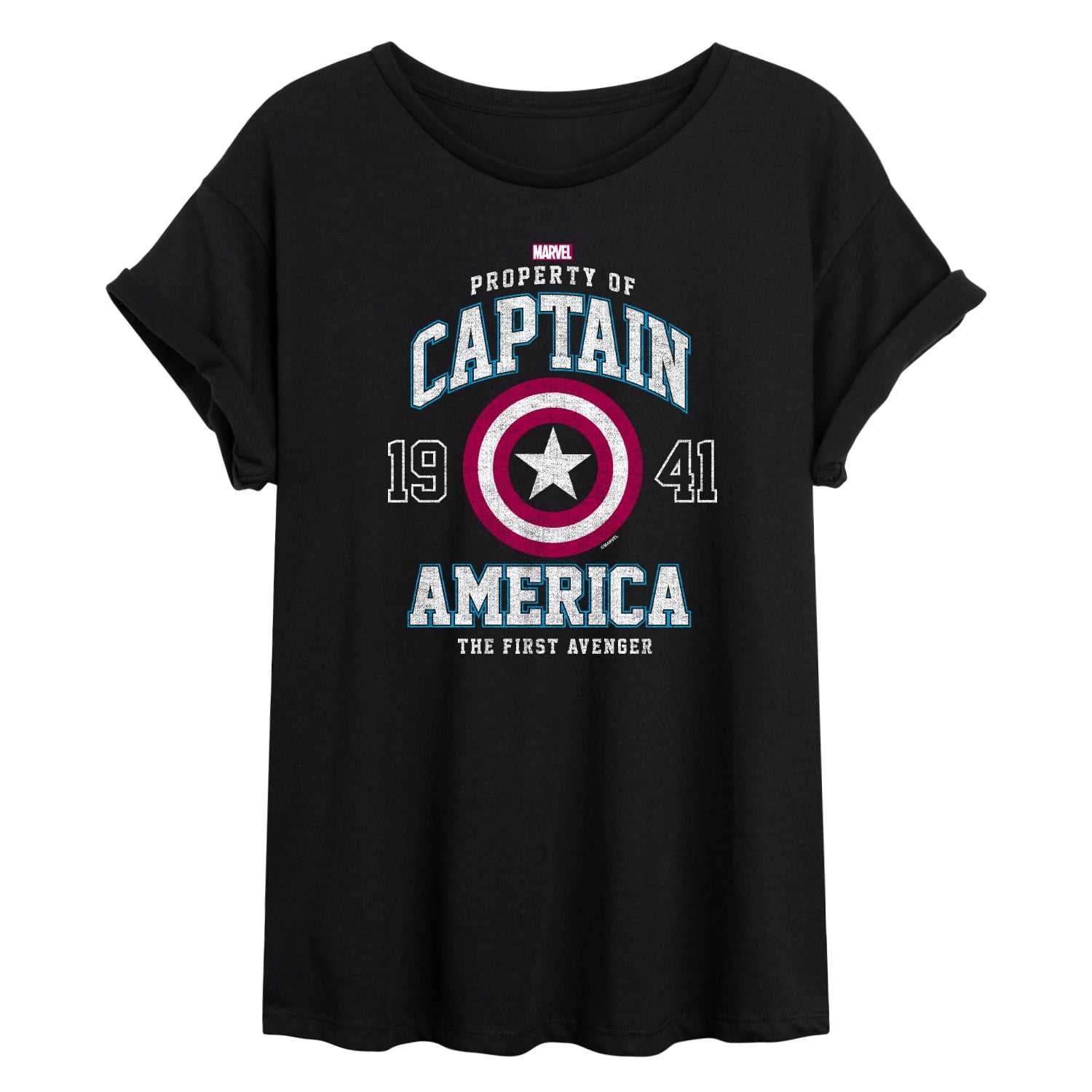 Marvel Captain America - The First Avenger - Women's Oversized Graphic ...