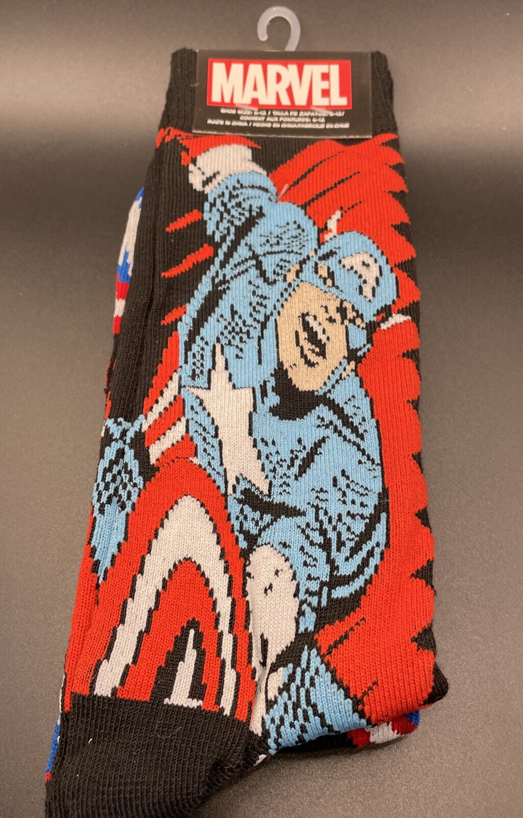 Marvel Captain American & Captain America Shield 2 Pair Mens Novelty ...