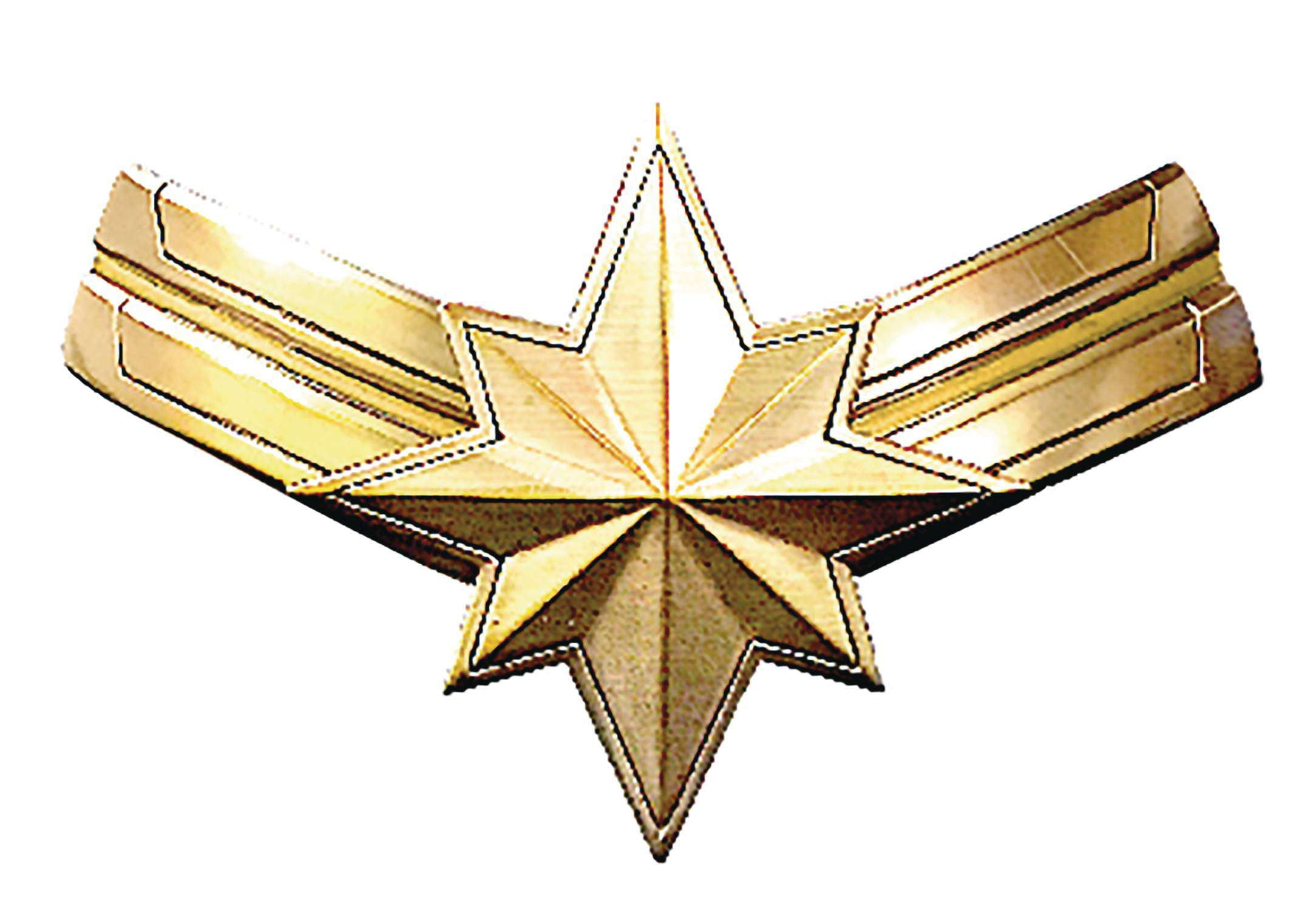 Marvel Captain Marvel Star Logo Pewter Lapel Pin - Walmart.com