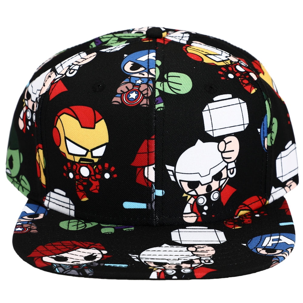 Marvel Chibi Multi-Character All Over Print Limited Edition Snapback ...