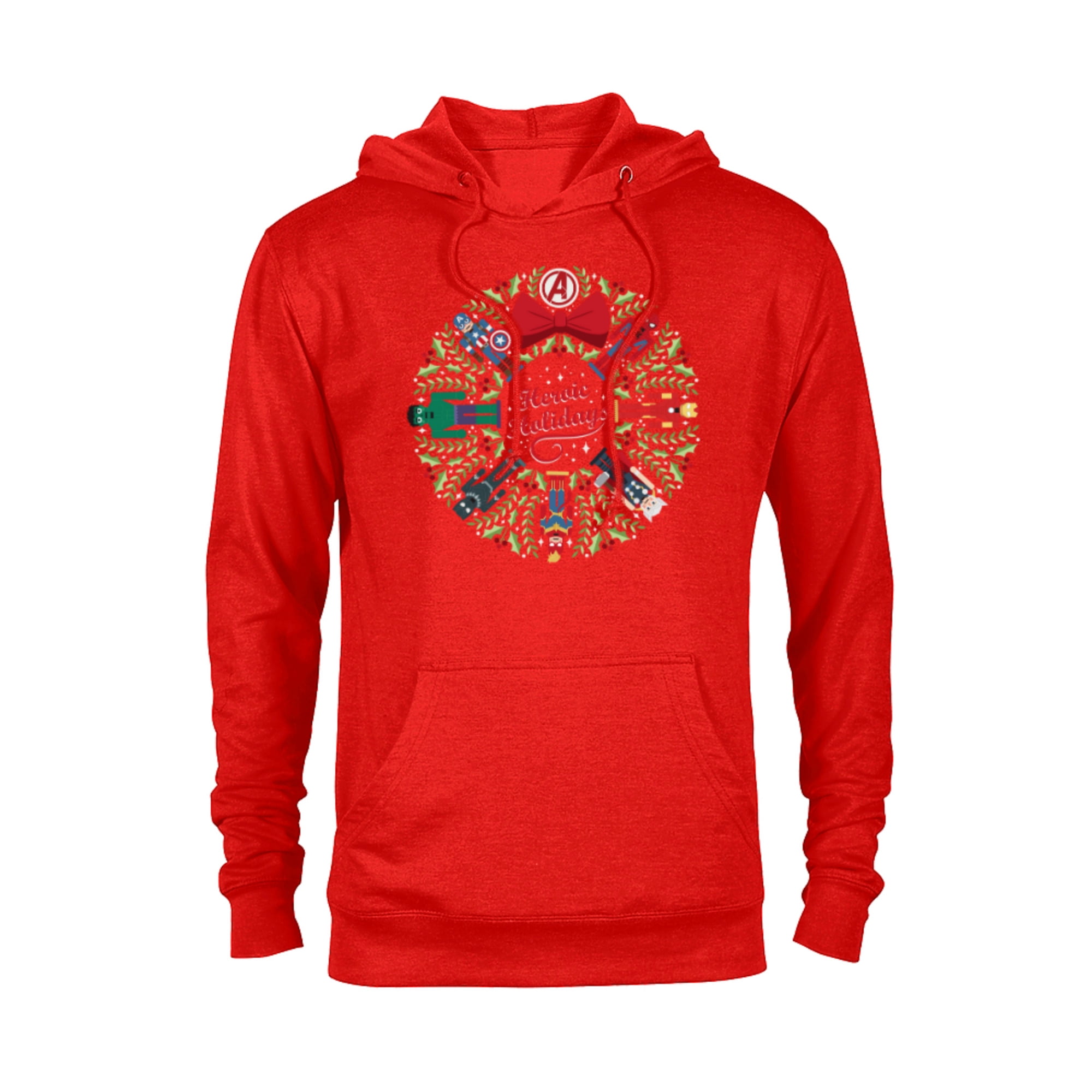 Marvel Christmas Avengers Nutcrackers Wreath Heroic Holidays - Pullover ...