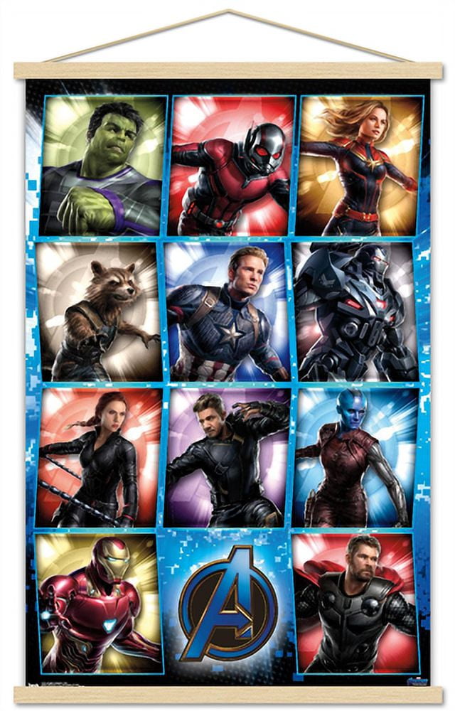 Marvel Cinematic Universe - Avengers - Endgame - Grid Wall Poster with ...