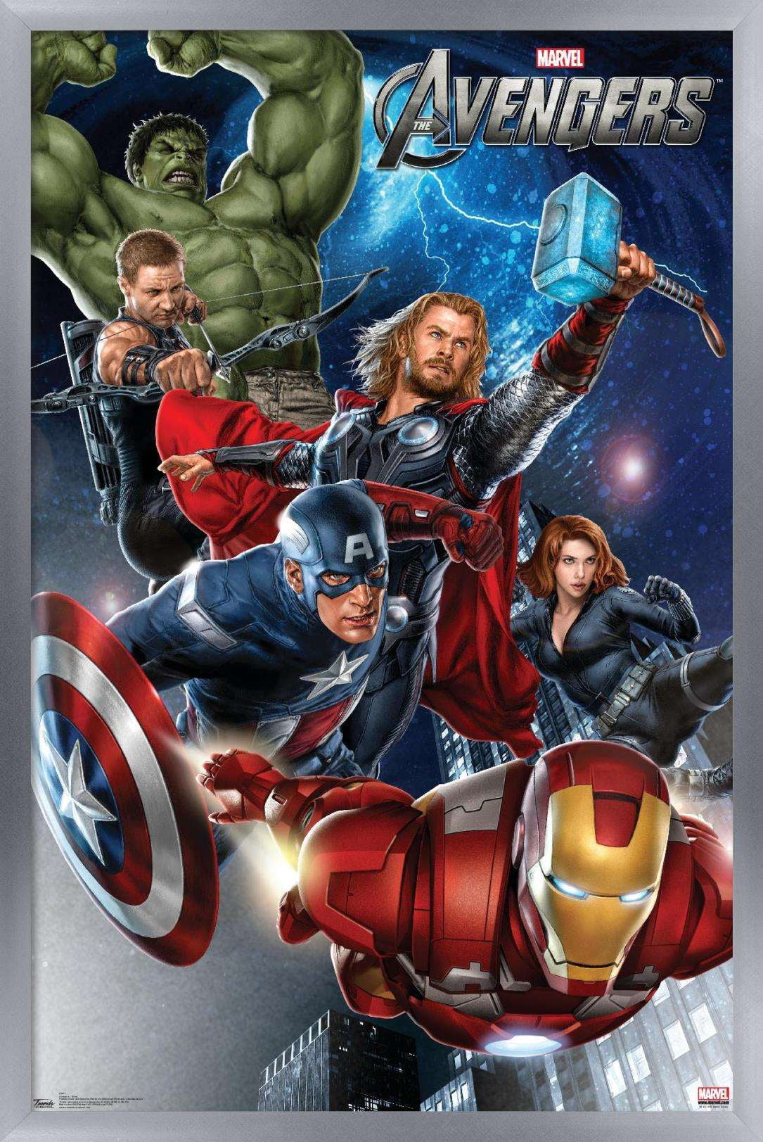Marvel Cinematic Universe - Avengers - Group Wall Poster, 14.725" x 22. ...