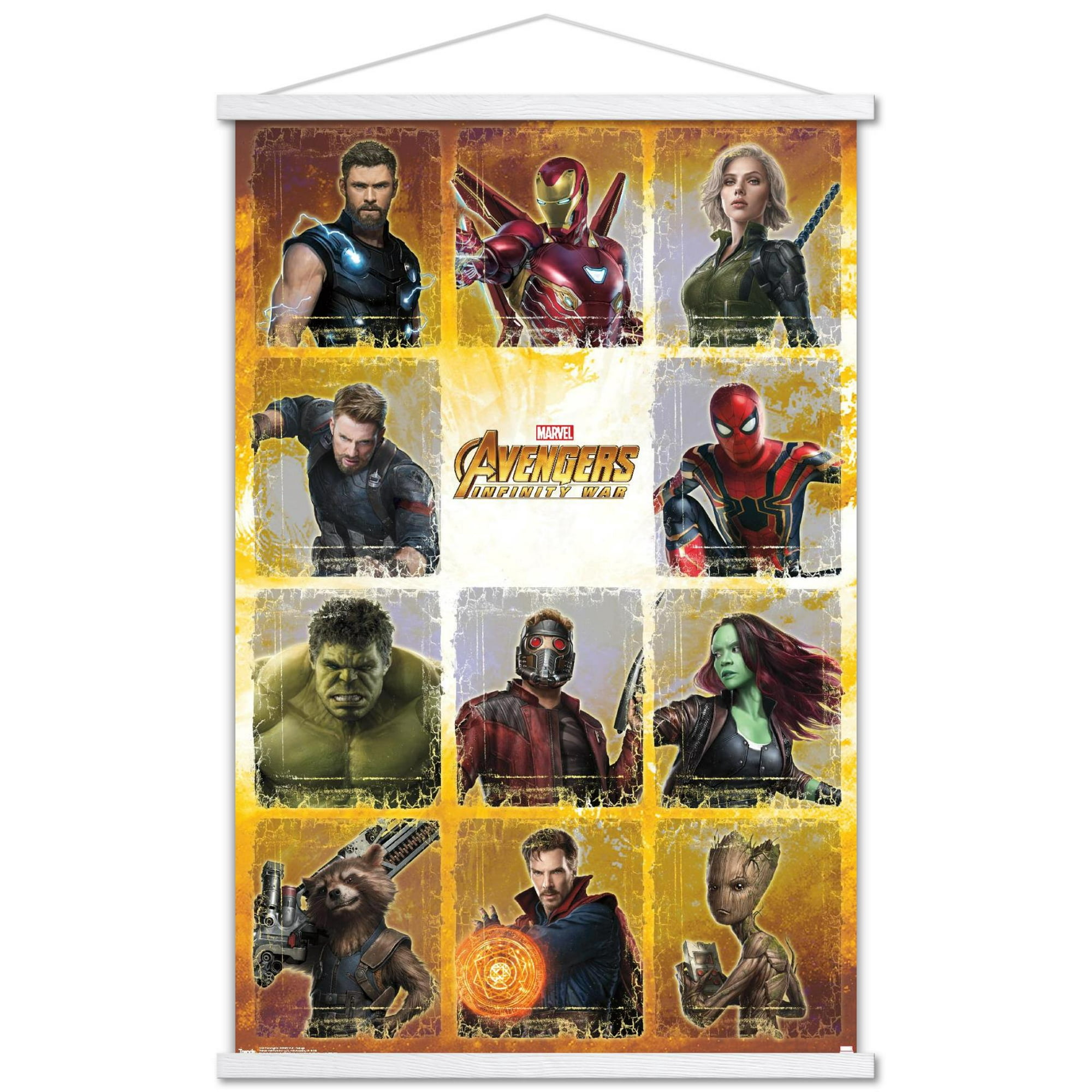 Marvel Heroes Poster Character List