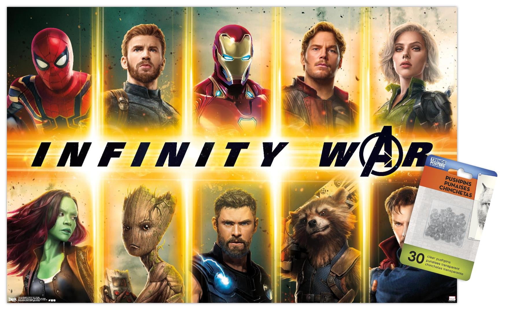 Marvel Cinematic Universe - Avengers - Infinity War - Group Wall Poster ...
