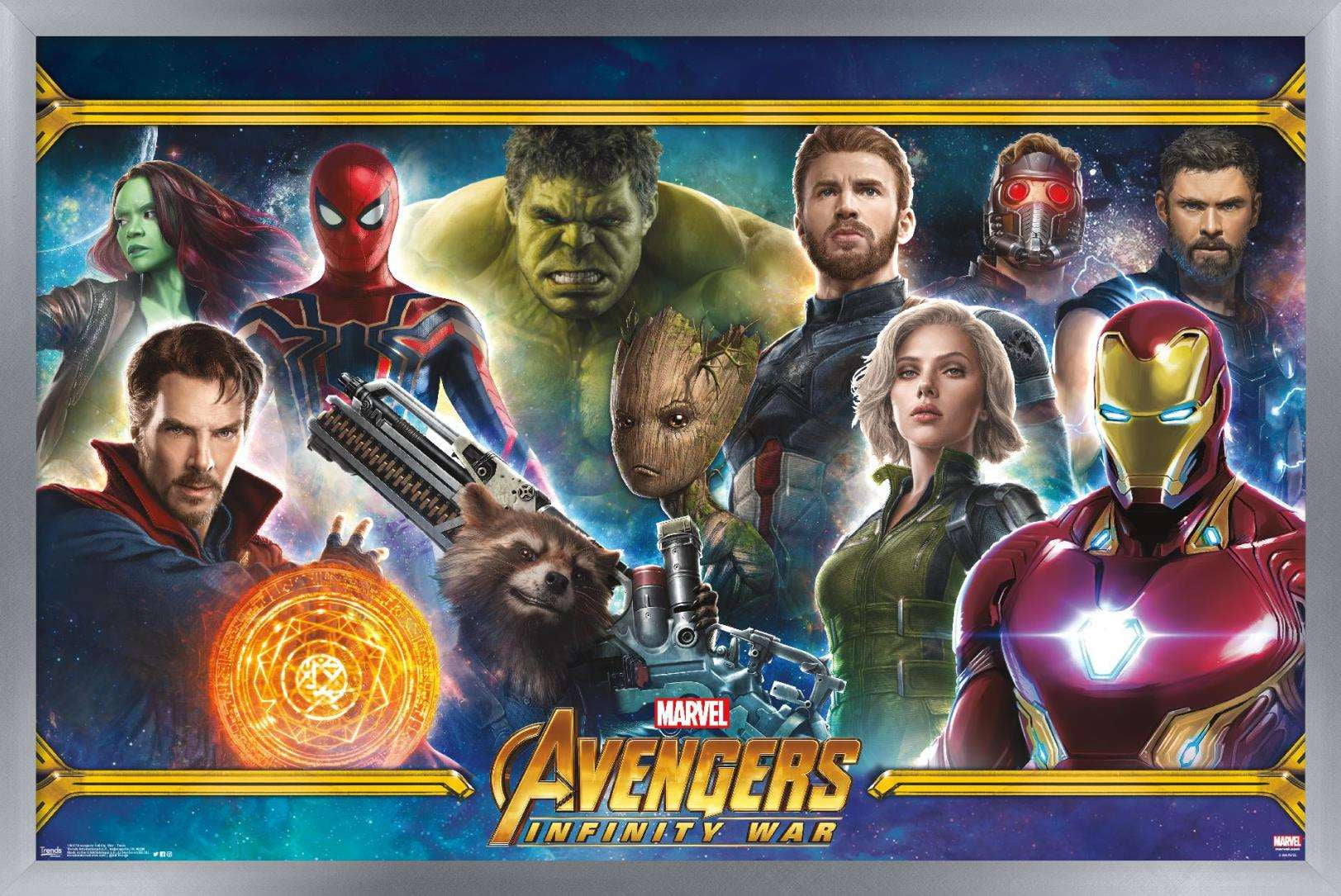 Marvel Cinematic Universe - Avengers - Infinity War - Team Wall Poster ...