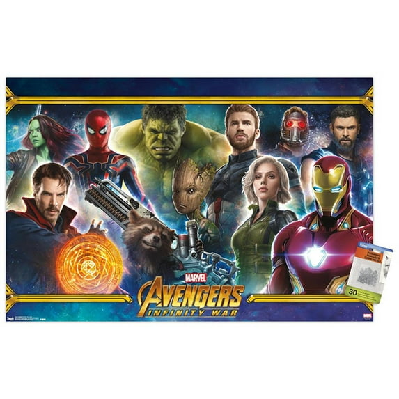 Marvel Cinematic Universe - Avengers - Infinity War - Team Wall Poster ...