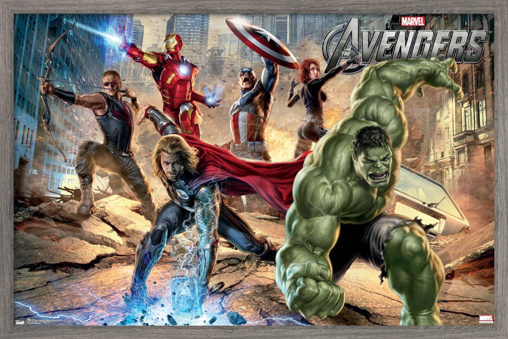 Marvel Cinematic Universe - Avengers - Mural Wall Poster, 14.725" x 22. ...