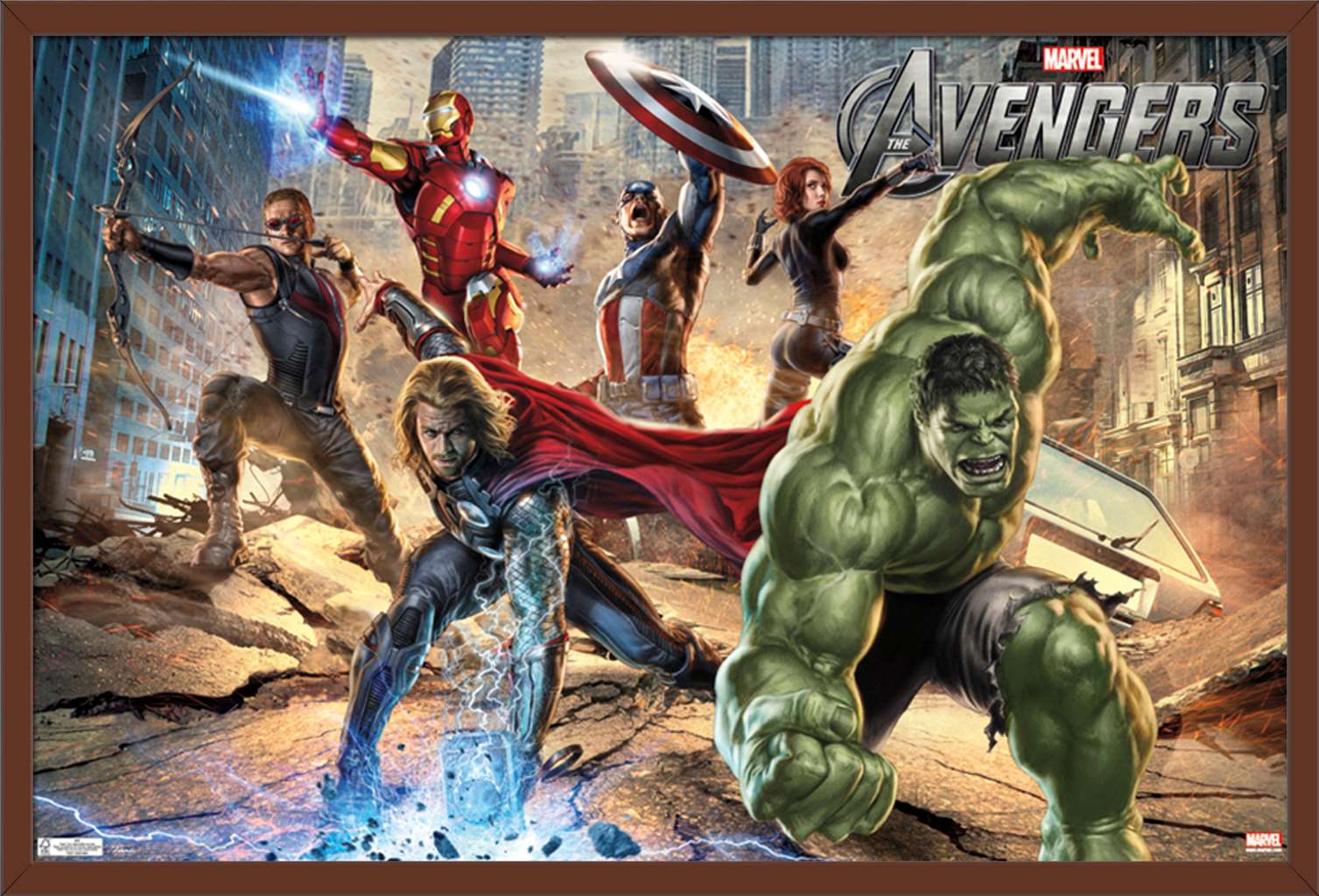 Marvel Cinematic Universe - Avengers - Mural Wall Poster, 22.375" x 34 ...