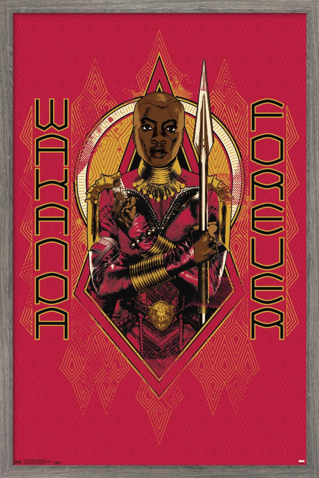 Marvel Cinematic Universe - Black Panther - Wakanda Forever Wall Poster ...