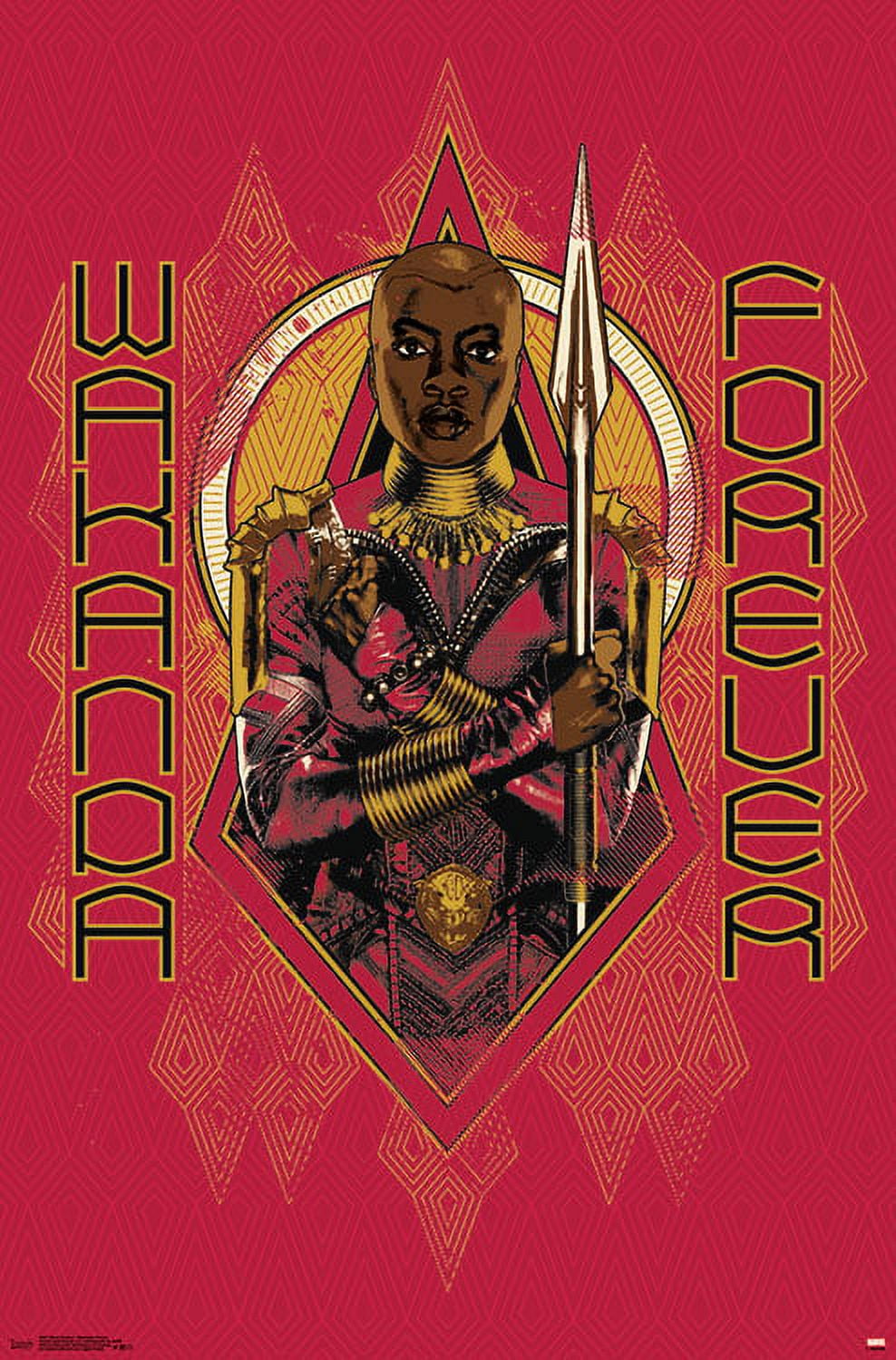 Marvel Cinematic Universe - Black Panther - Wakanda Forever Wall Poster ...