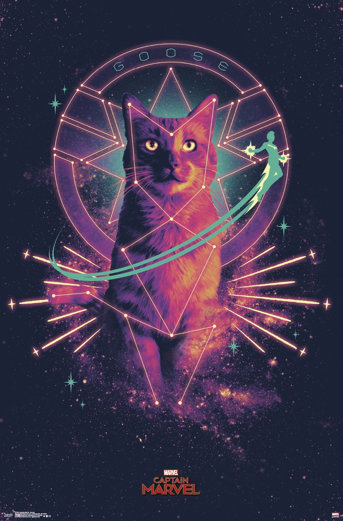 Marvel Cinematic Universe - Captain Marvel - Goose Wall Poster, 22.375 ...