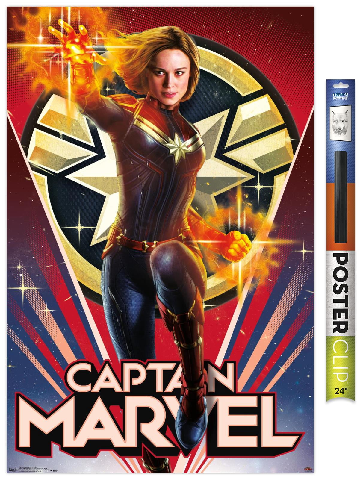 Marvel Cinematic Universe - Captain Marvel - Heroic Wall Poster, 22.375 ...