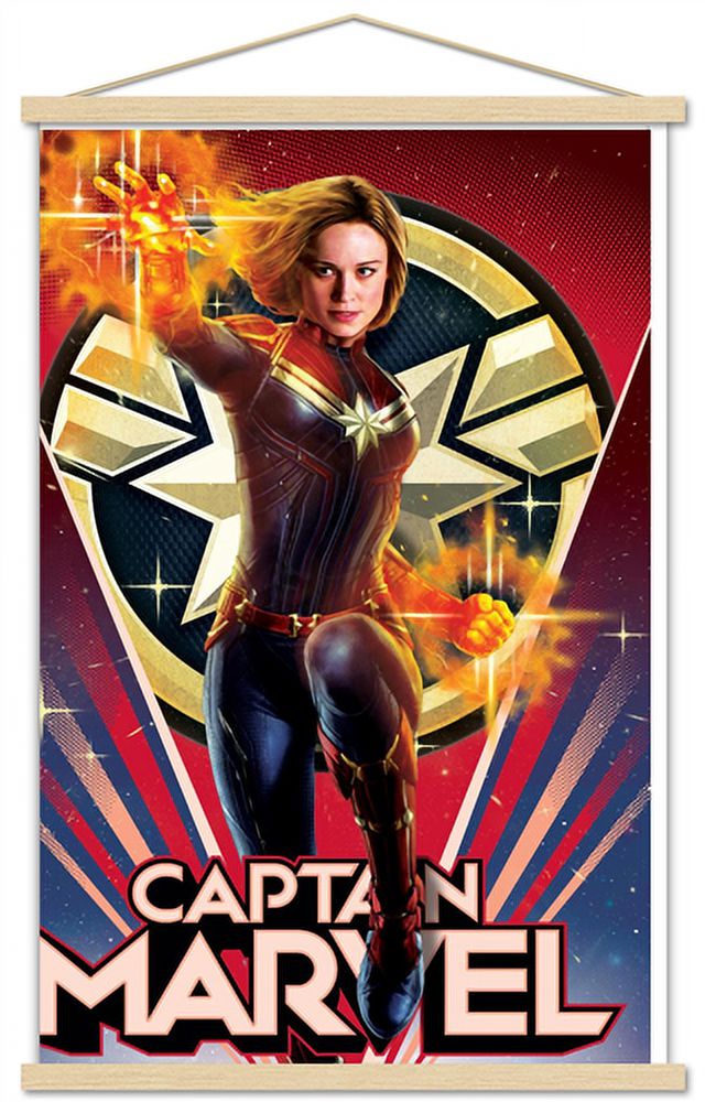 Marvel Cinematic Universe - Captain Marvel - Heroic Wall Poster with ...