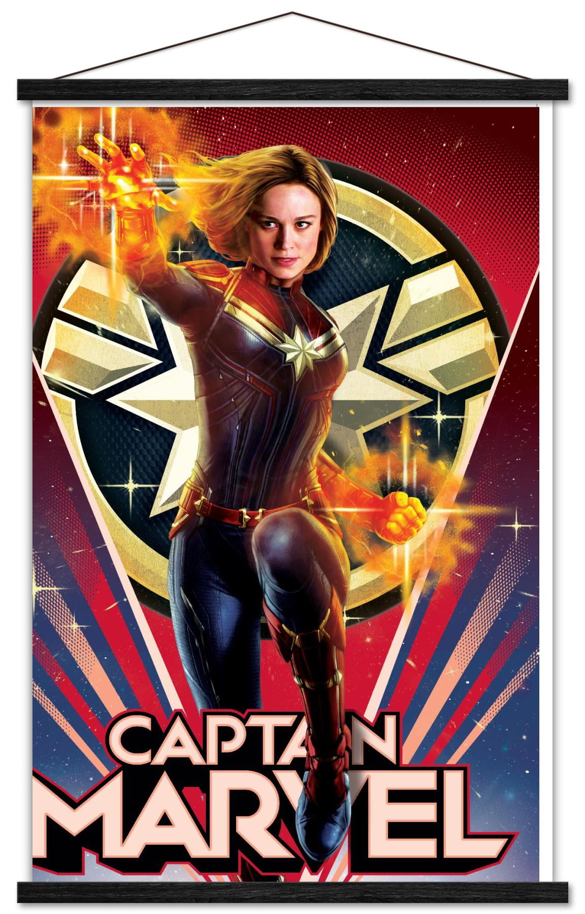 Marvel Cinematic Universe - Captain Marvel - Heroic Wall Poster with ...