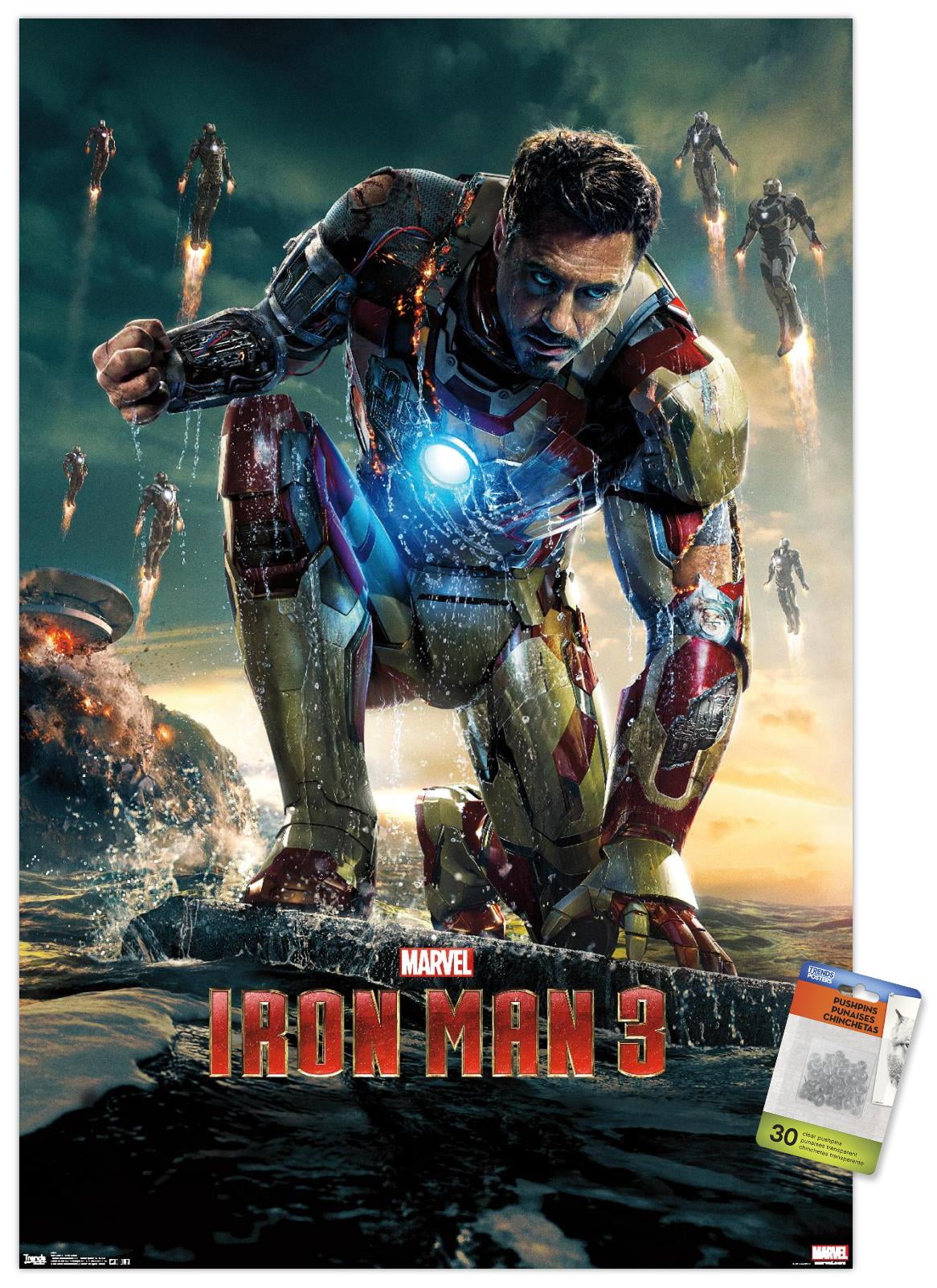 Marvel Cinematic Universe - Iron Man 3 - One Sheet Wall Poster with ...