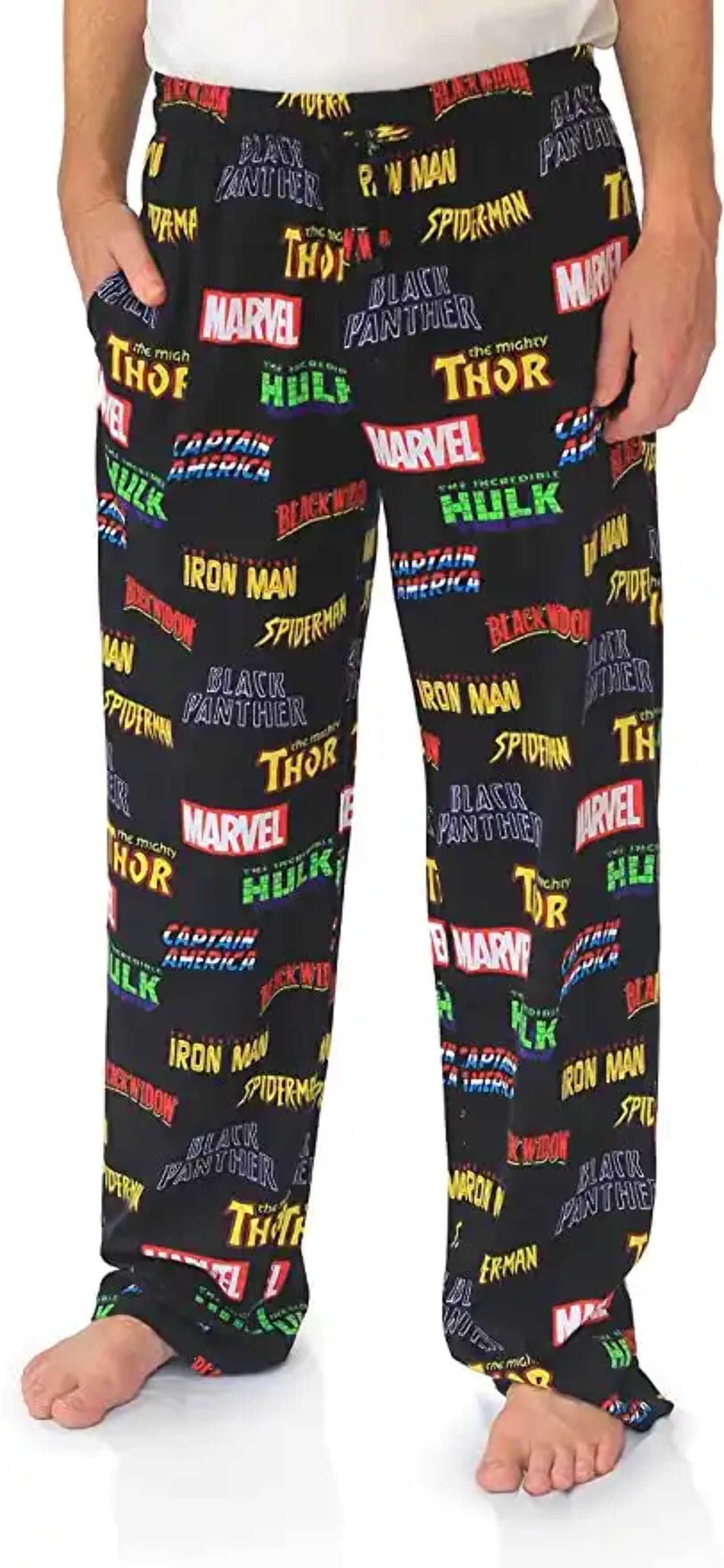 Marvel Classic Comic Logo Pajama Lounge Sleep Pants for Men (3X-Large ...