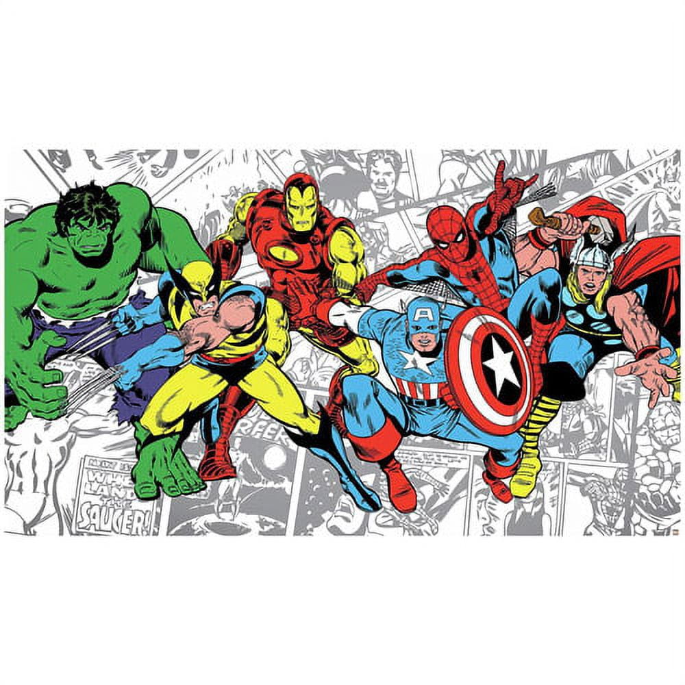 Marvel Classics Character Mural 6' X 10. - Walmart.com
