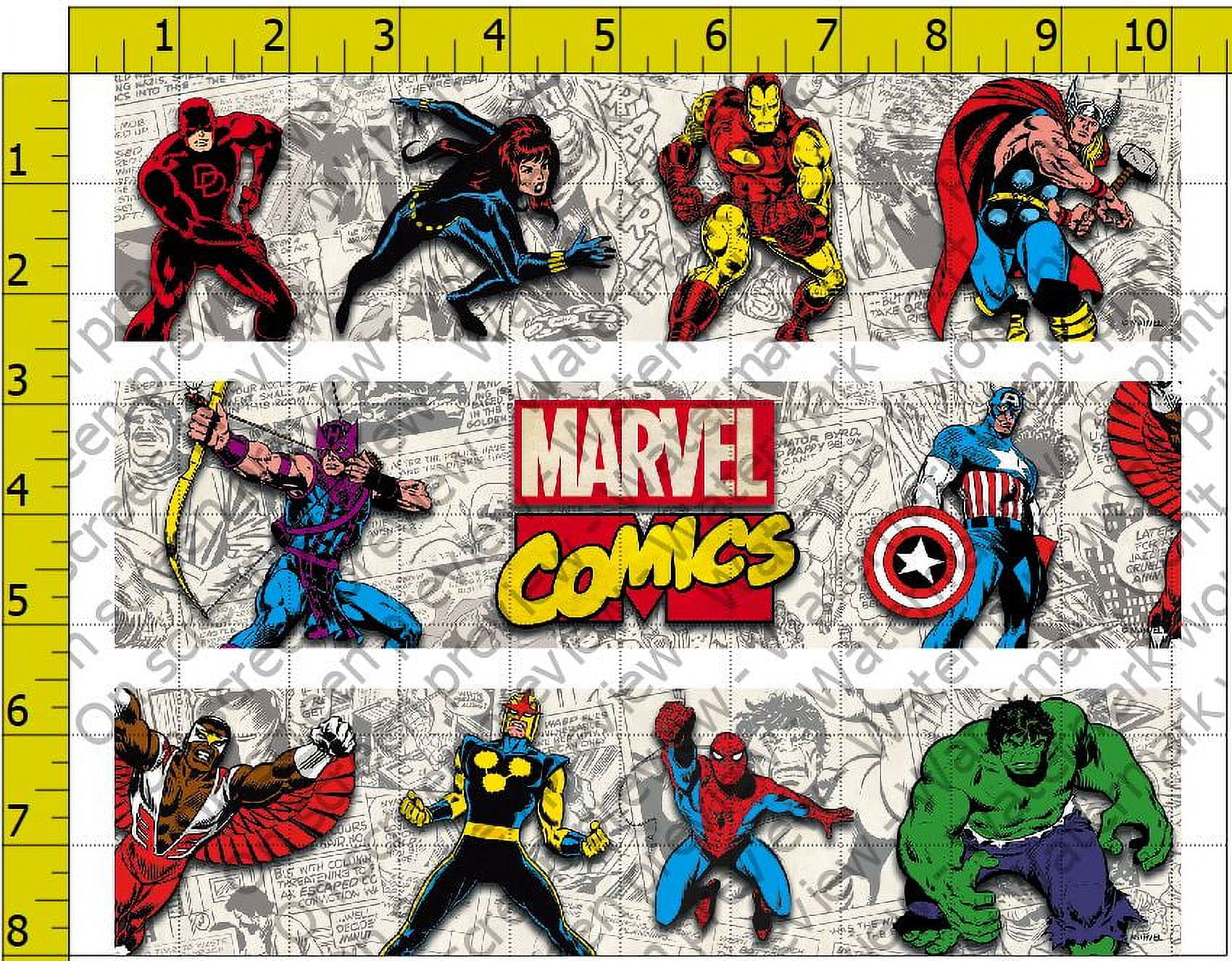 Marvel Comic Pages Edible Cake Topper Image Strips - Walmart.com
