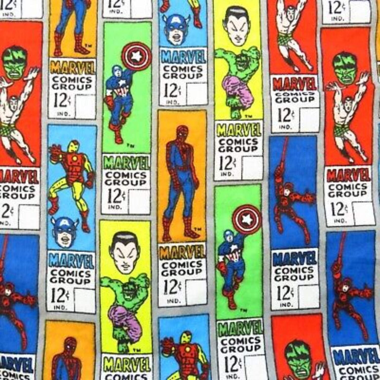Marvel Comic Stripe Flannel Fabric - Walmart.com