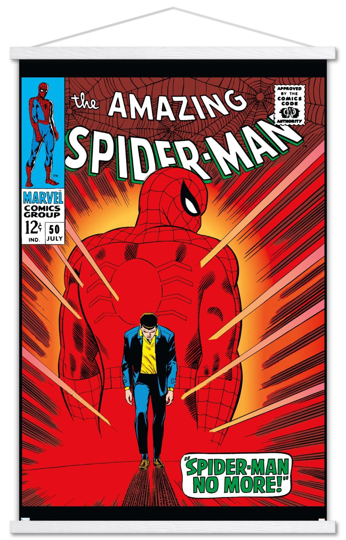 Marvel Comics - Amazing Spider-Man #50 Wall Poster with Magnetic Frame ...