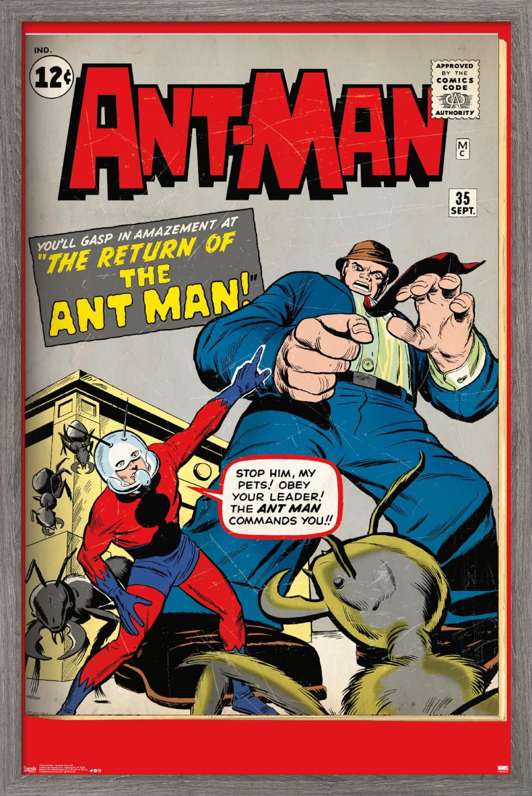 Marvel Comics - Ant-Man - ReVised Cover 27 Wall Poster, 22.375" x 34 ...