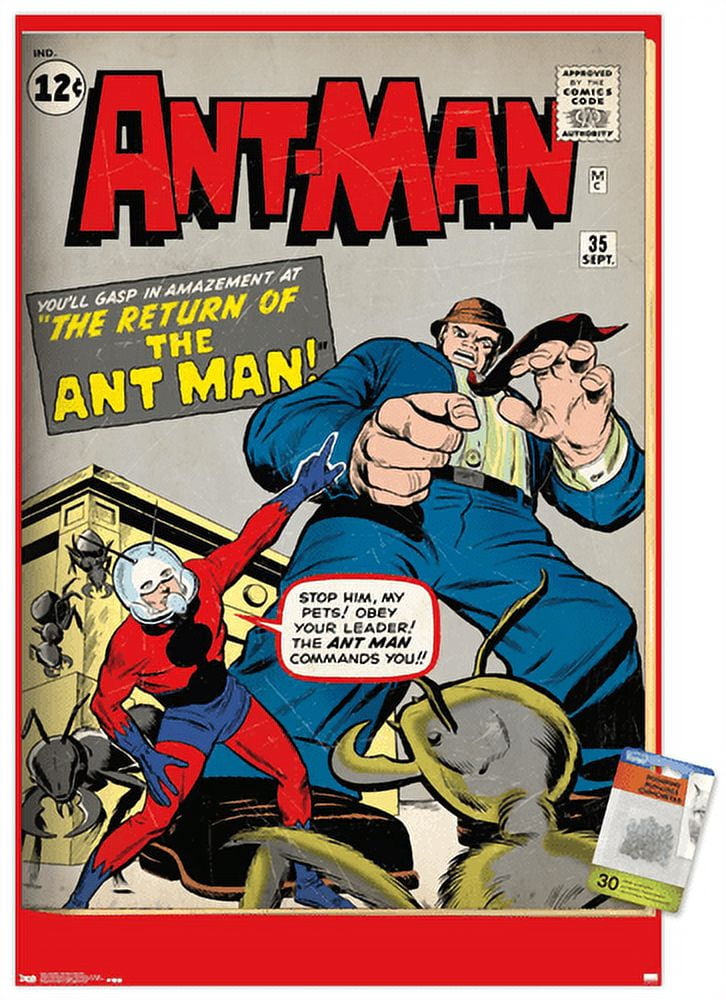 Marvel Comics - Ant-Man - ReVised Cover 27 Wall Poster with Push Pins ...