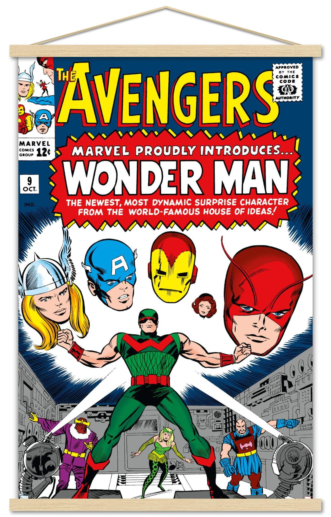 Marvel Comics Avengers - Avengers #9 Wall Poster with Magnetic Frame ...