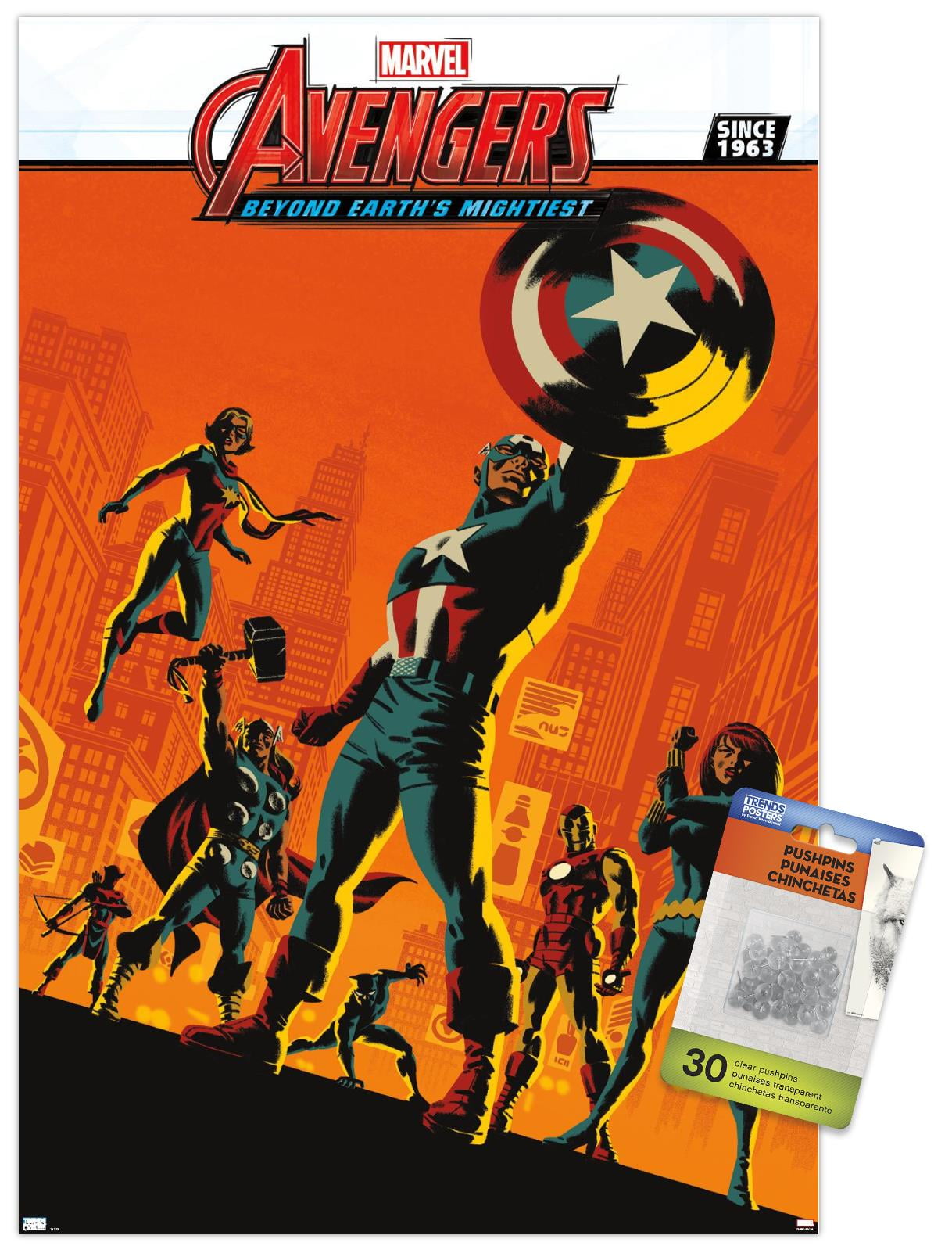 Marvel Comics Avengers: Beyond Earth's Mightiest Wall Poster with Push ...