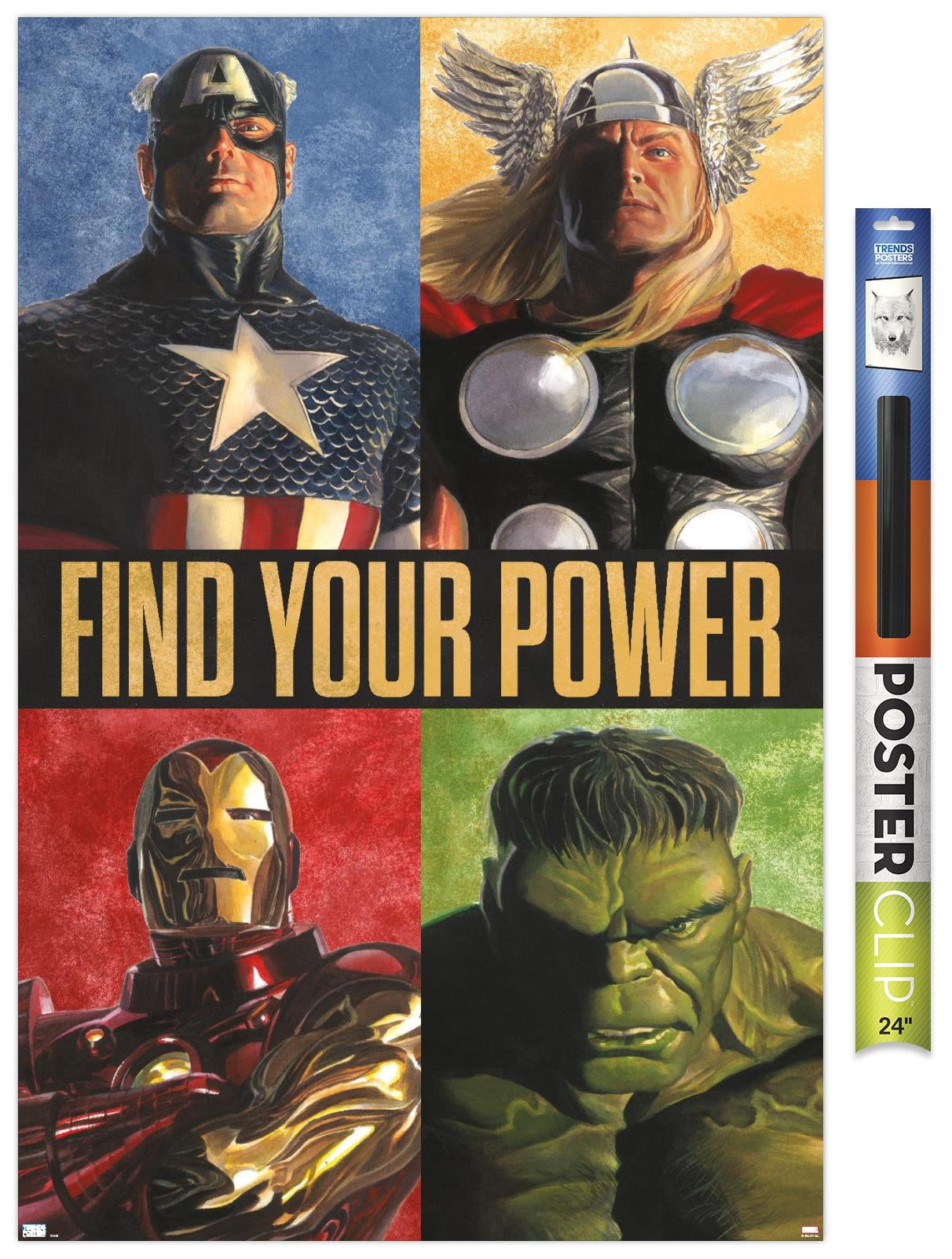 Marvel Comics - Avengers Grid Wall Poster, 22.375" x 34" - Walmart.com