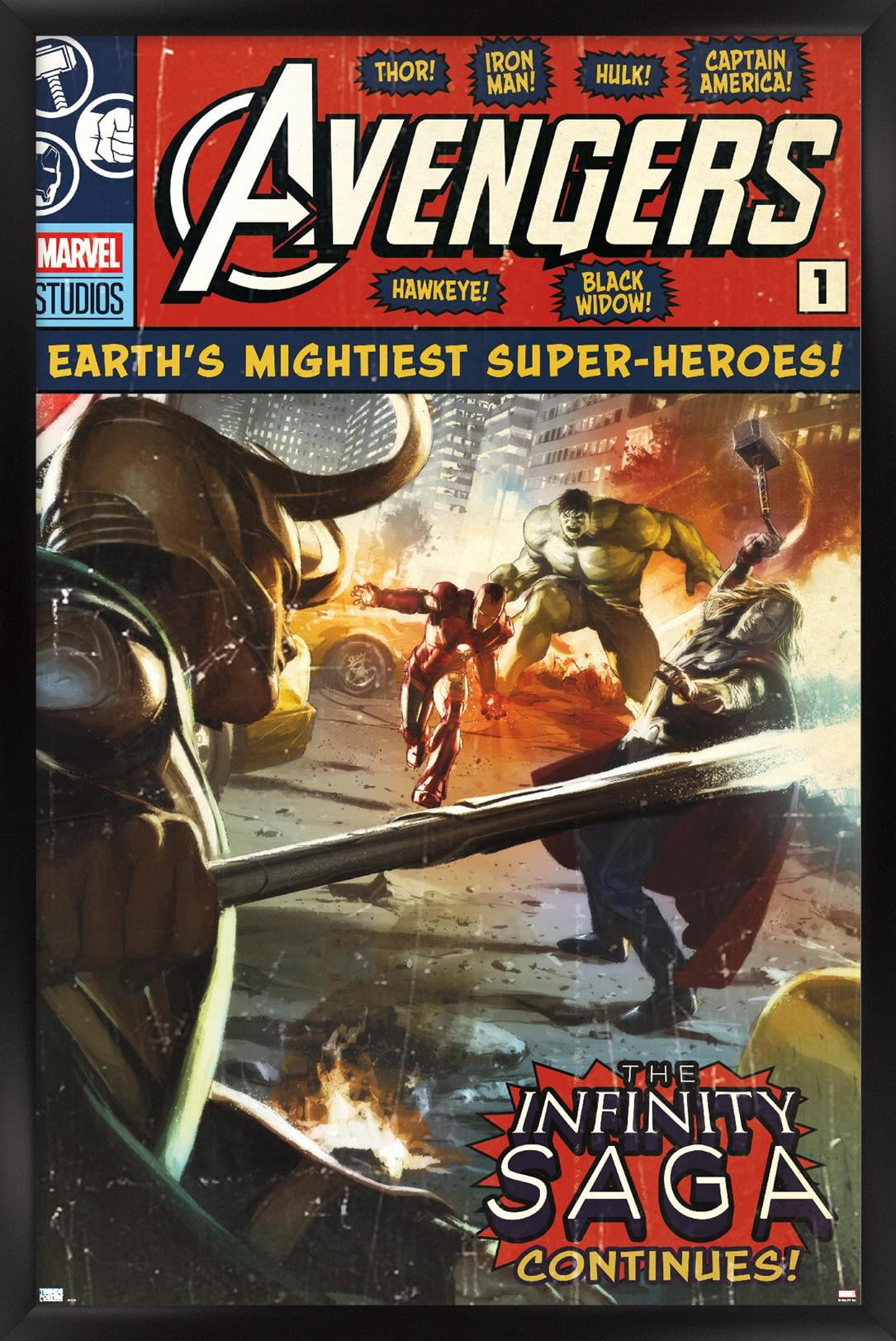 Marvel Comics Avengers: Infinity Saga - #1 Wall Poster, 14.725" x 22. ...