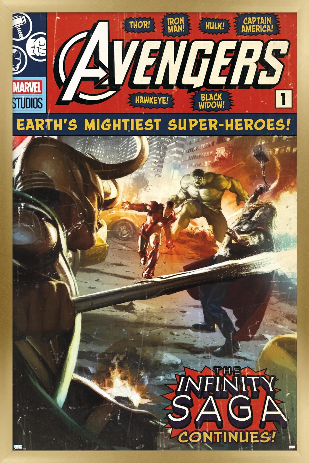 Marvel Comics Avengers: Infinity Saga - #1 Wall Poster, 22.375" x 34 ...