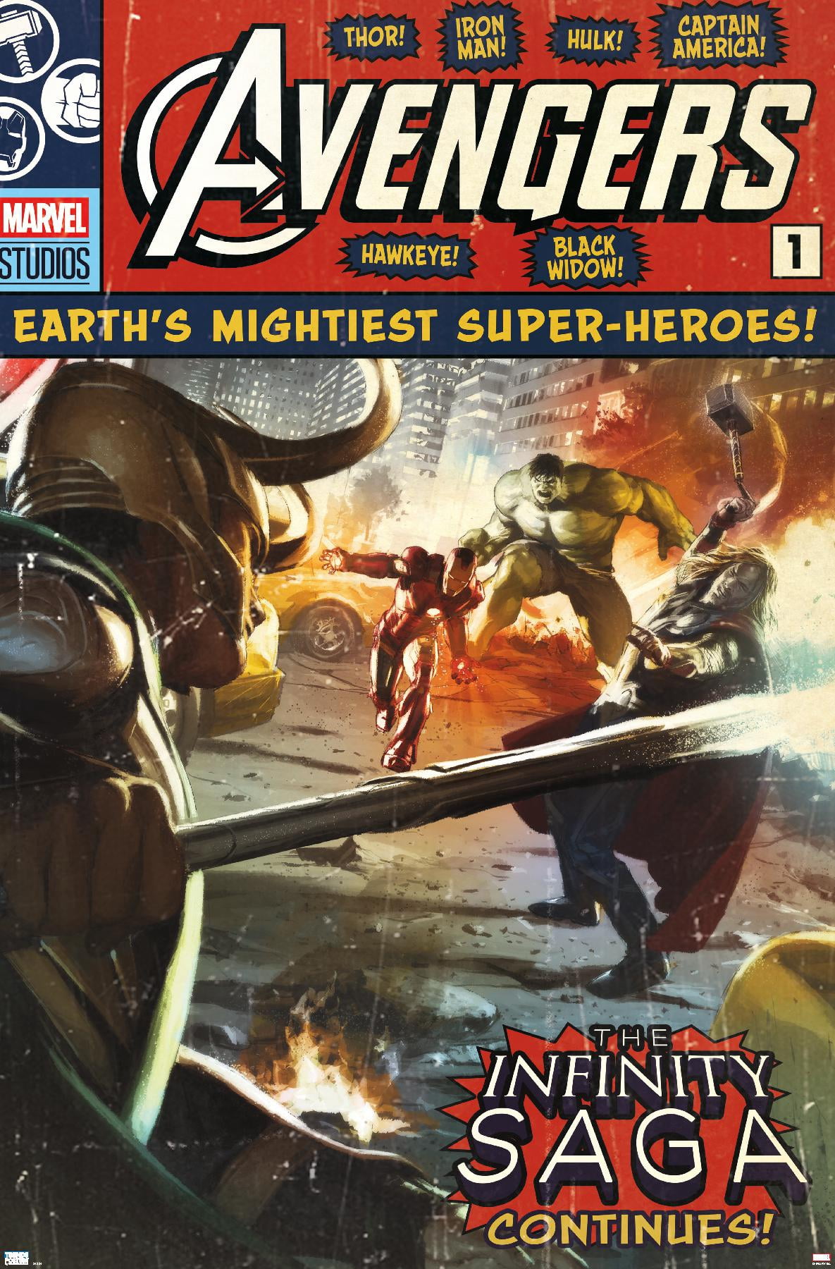 Marvel Comics Avengers: Infinity Saga - #1 Wall Poster, 22.375" x 34 ...