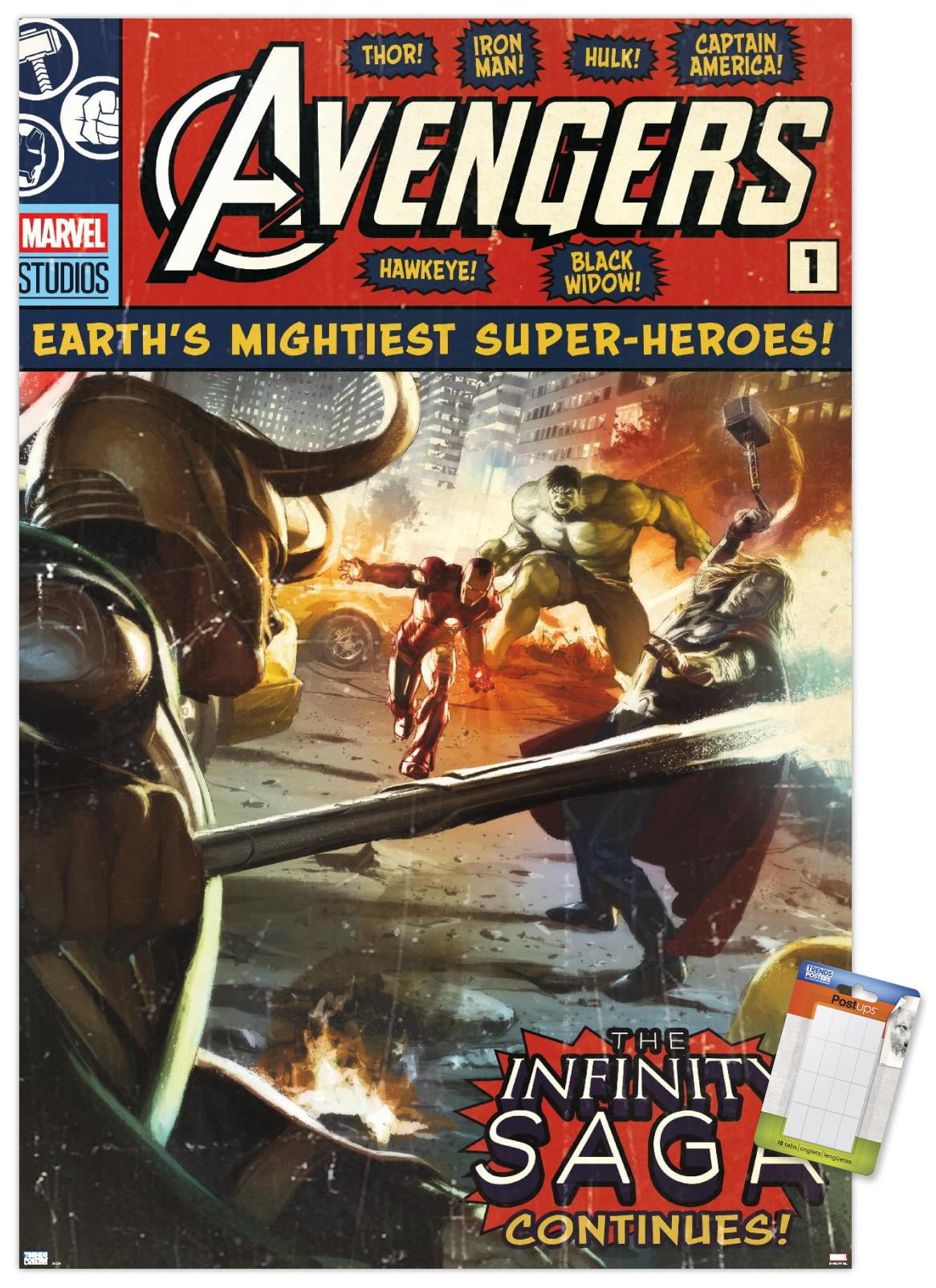 Marvel Comics Avengers: Infinity Saga - #1 Wall Poster, 22.375" x 34 ...