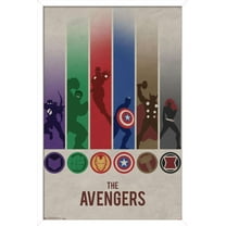 Marvel Comics - Avengers - Minimalist Grid Poster - Walmart.com