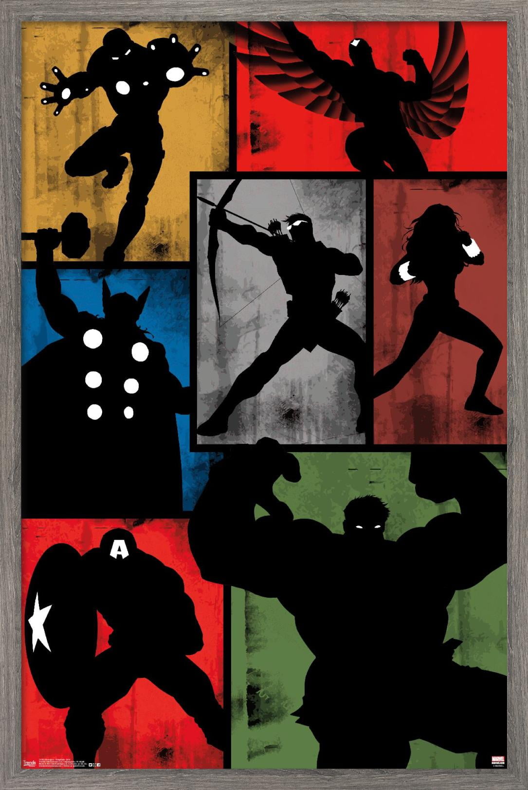 Marvel Comics - Avengers - Simplistic Grid Wall Poster, 22.375" x 34 ...