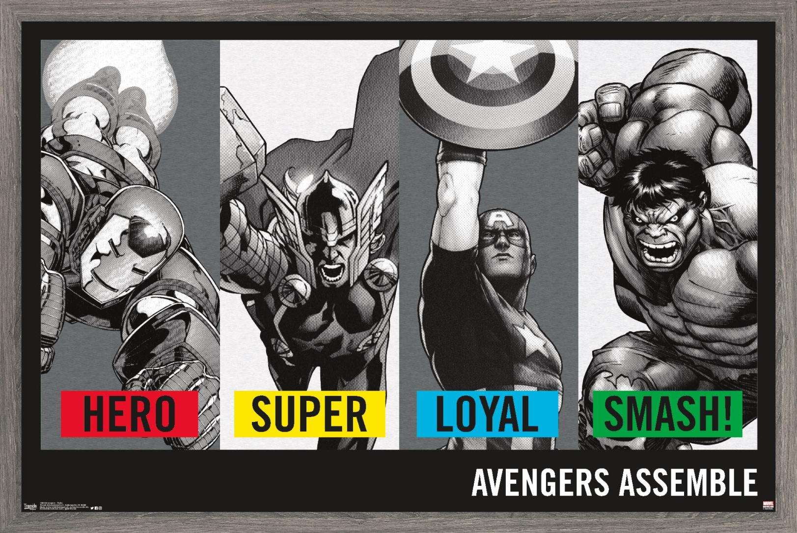 Marvel Comics - Avengers - Traits - Hero - Super - Loyal - Smash! Wall ...