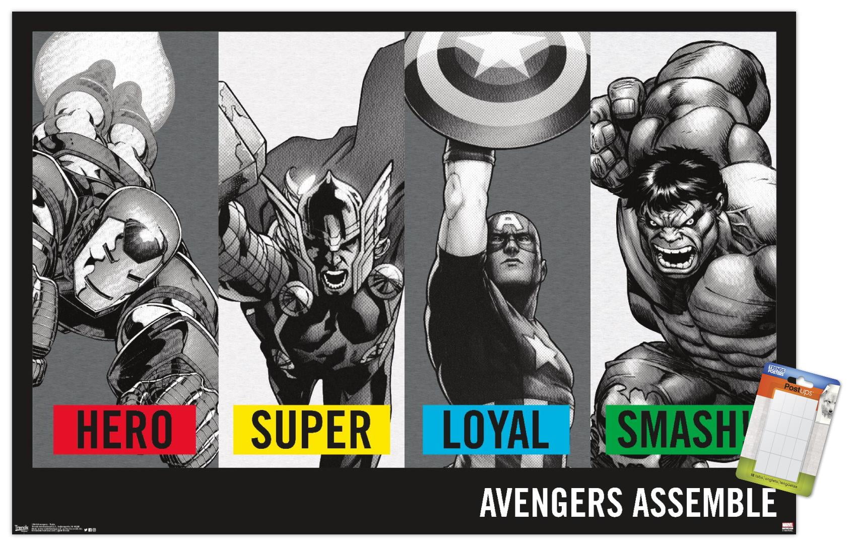 Marvel Comics - Avengers - Traits - Hero - Super - Loyal - Smash! Wall ...