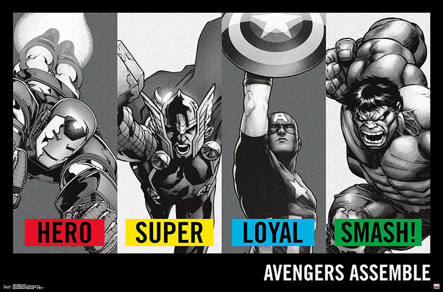 Marvel Comics - Avengers - Traits - Hero - Super - Loyal - Smash! Wall ...