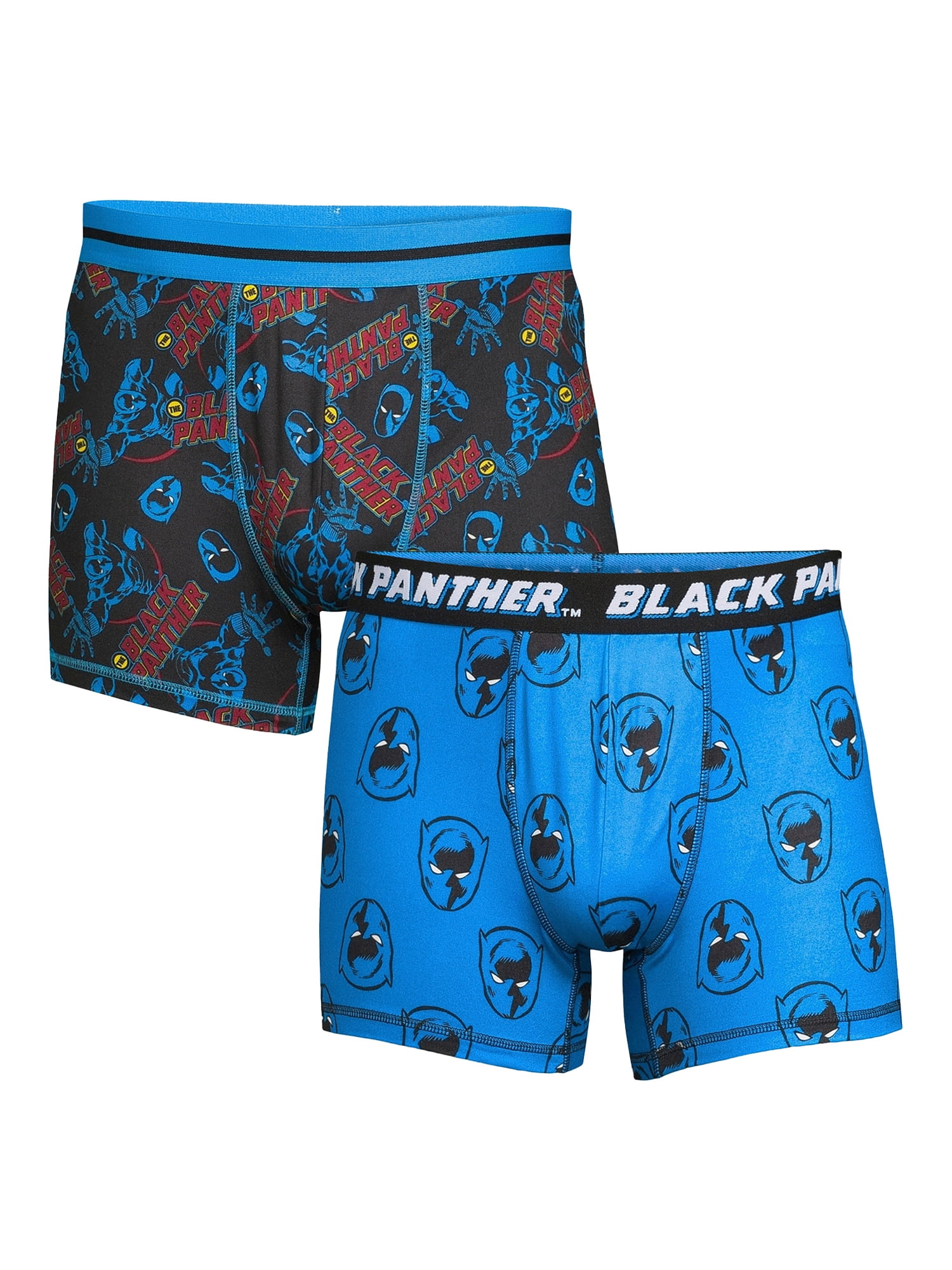 Marvel Comics Black Panther Adult Men's Boxer Briefs, 2-Pack, Sizes S ...